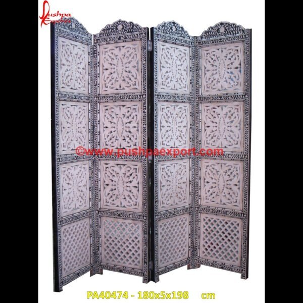 Moroccan Bone Inlay Screen Partition Silver Furniture, White Metal ...