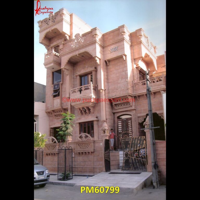Stone Front Home Elevation Silver Furniture, White Metal Furniture ...