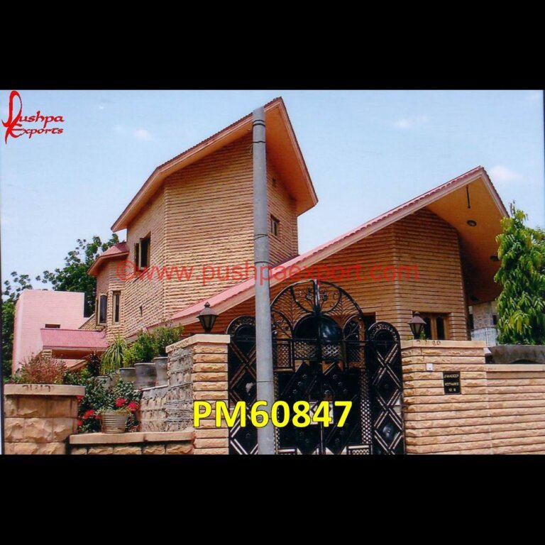 Front Cladding Elevation in Jodhpur Stone Silver Furniture, White Metal ...