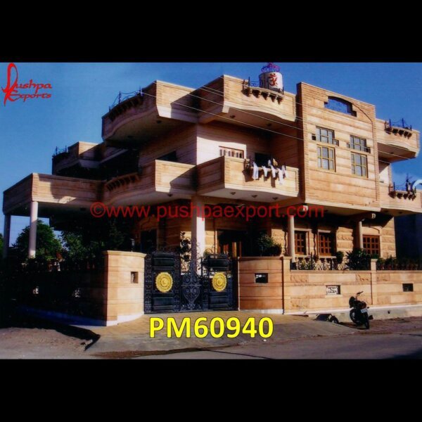 Outdoor Front Stone Cladding Elevation Silver Furniture, White Metal ...