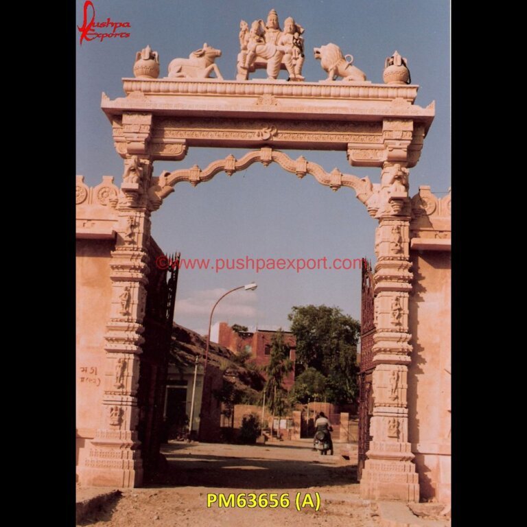 Arch Entrance Gate Of Sandstone Silver Furniture, White Metal Furniture ...