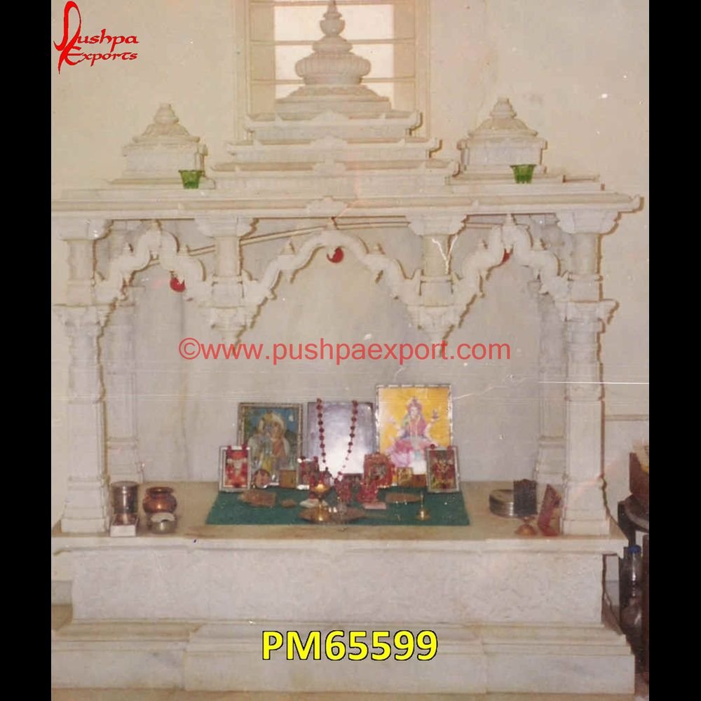 White Marble Carved Temple Silver Furniture, White Metal Furniture, Bone Inlay Furniture, MOP ...