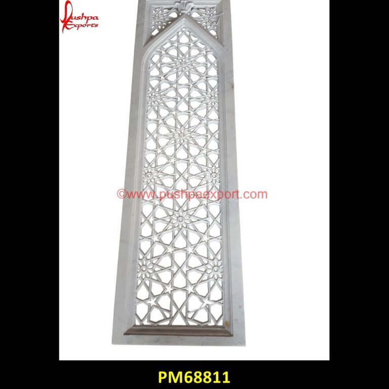 Carved White Stone Jali Screen Silver Furniture, White Metal Furniture ...