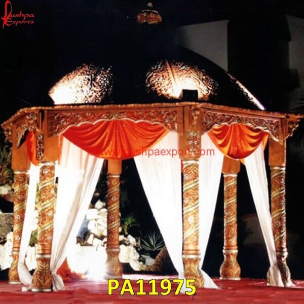 Indian Wedding Mandap Setup Silver Furniture, White Metal Furniture ...